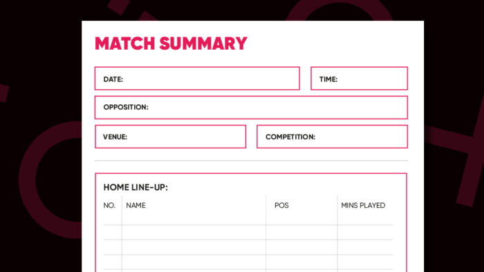 UltimateplayerHQ Match Day Planner - UltimatePlayerHQ