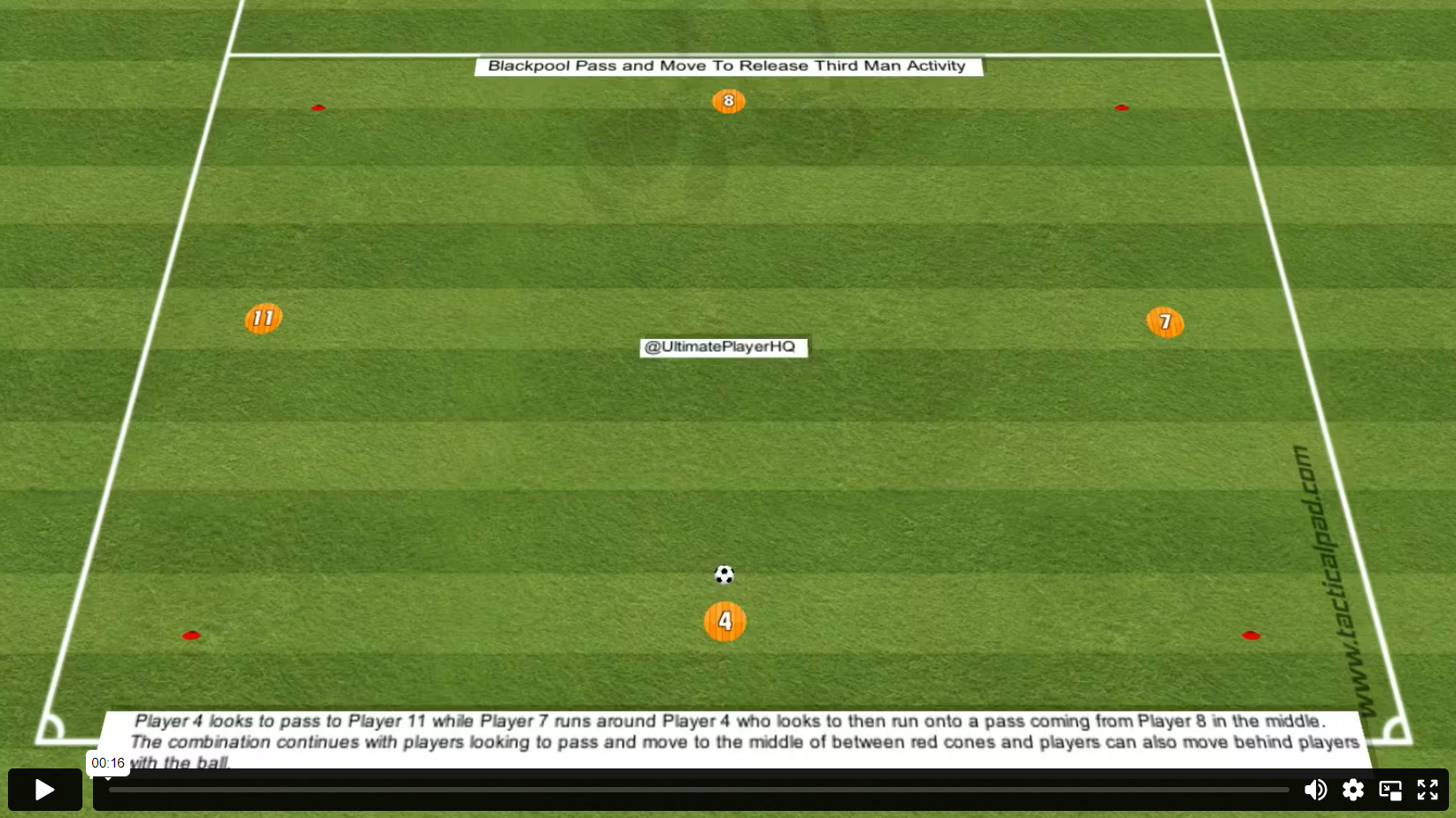 Blackpool Pass and Move to Release Third Man Activity - UltimatePlayerHQ
